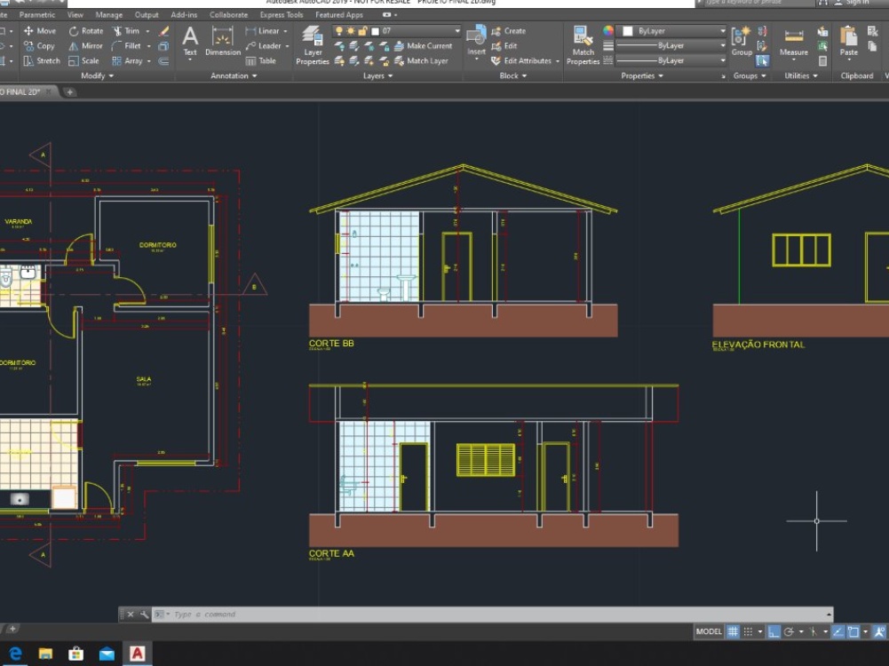 Projeto Arquitetônico com AutoCAD 2D - Area Z