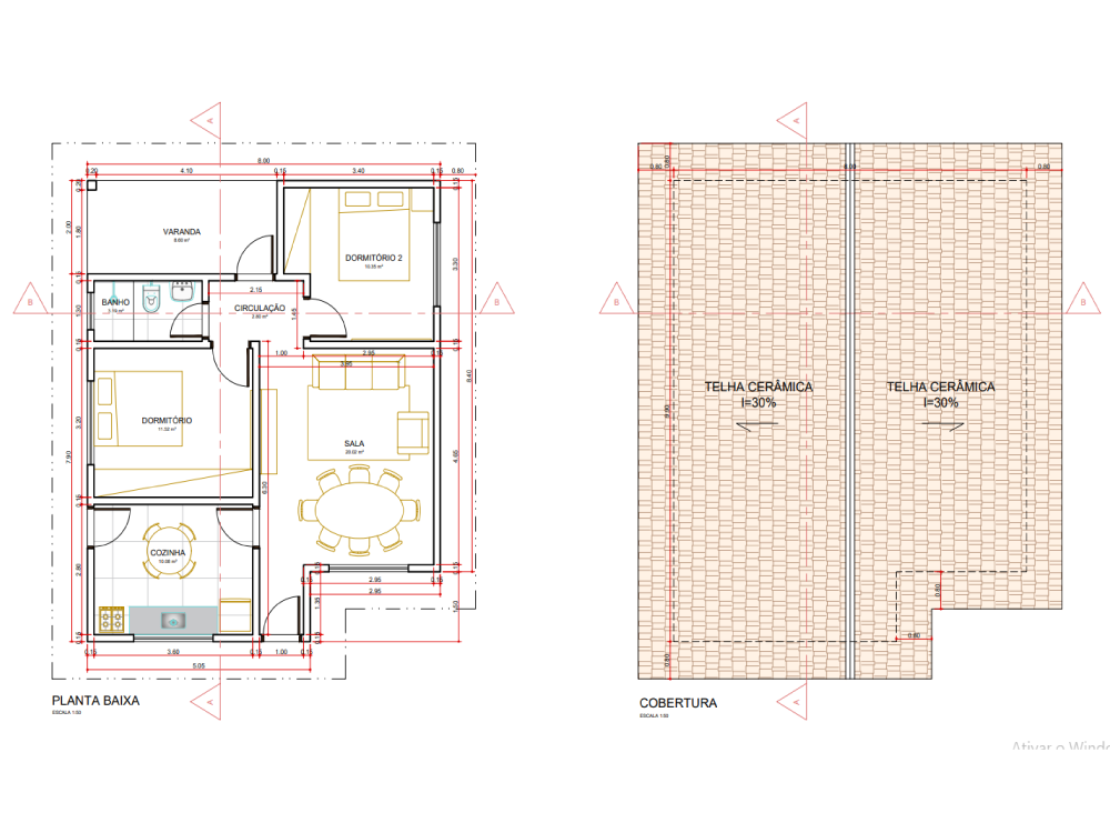Projeto Arquitetônico com AutoCAD 2D - Area Z